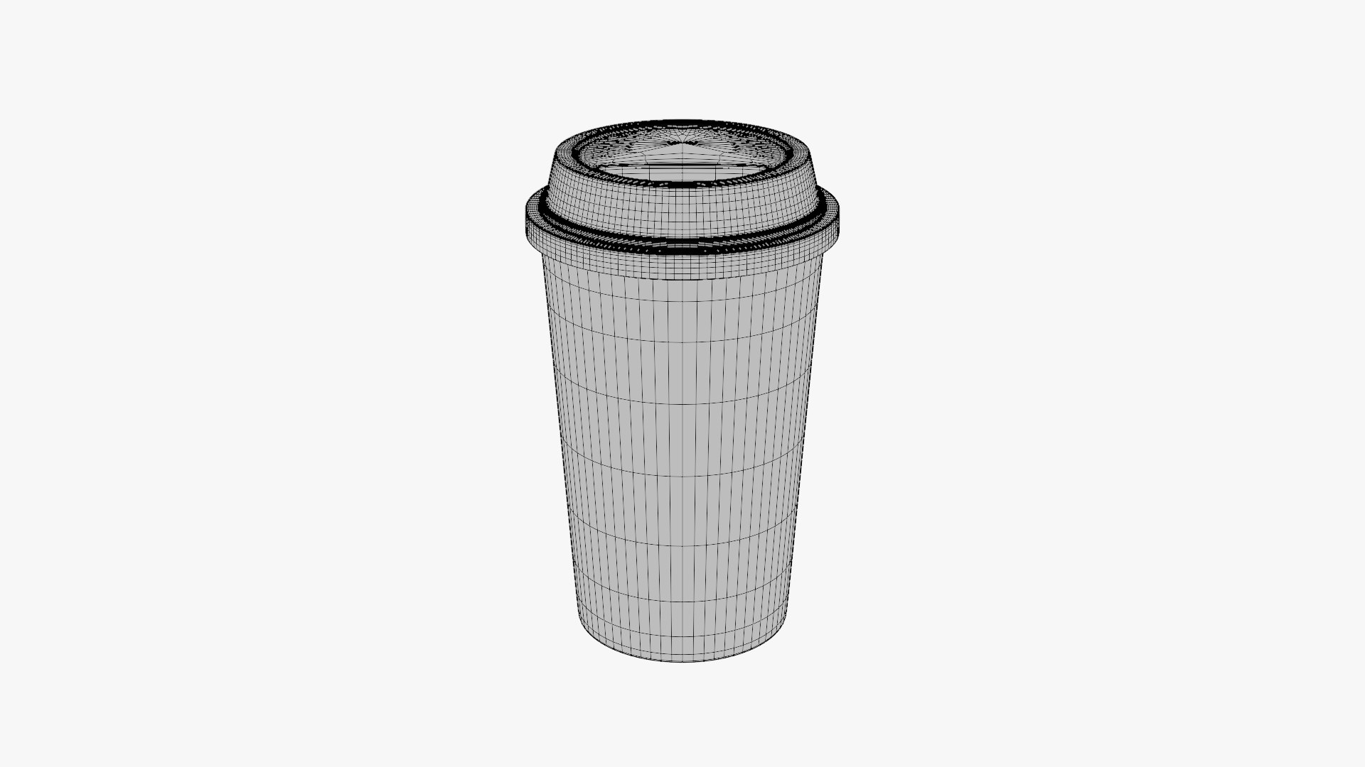 3D Basic Kraft Coffee Cup - Geometry Only No Textures No Materials ...