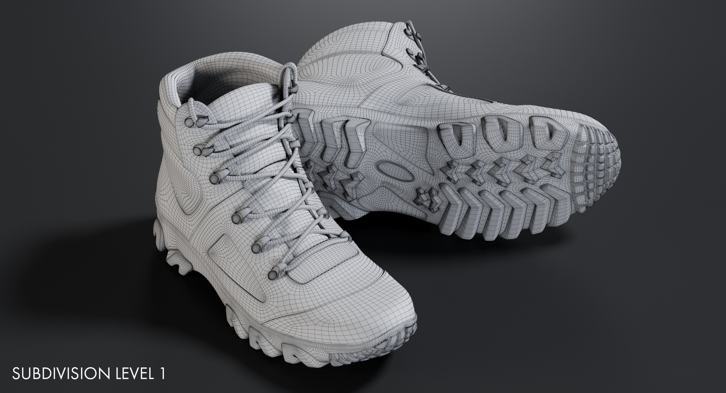 3D realistic shoes 1 boot - TurboSquid 1437649