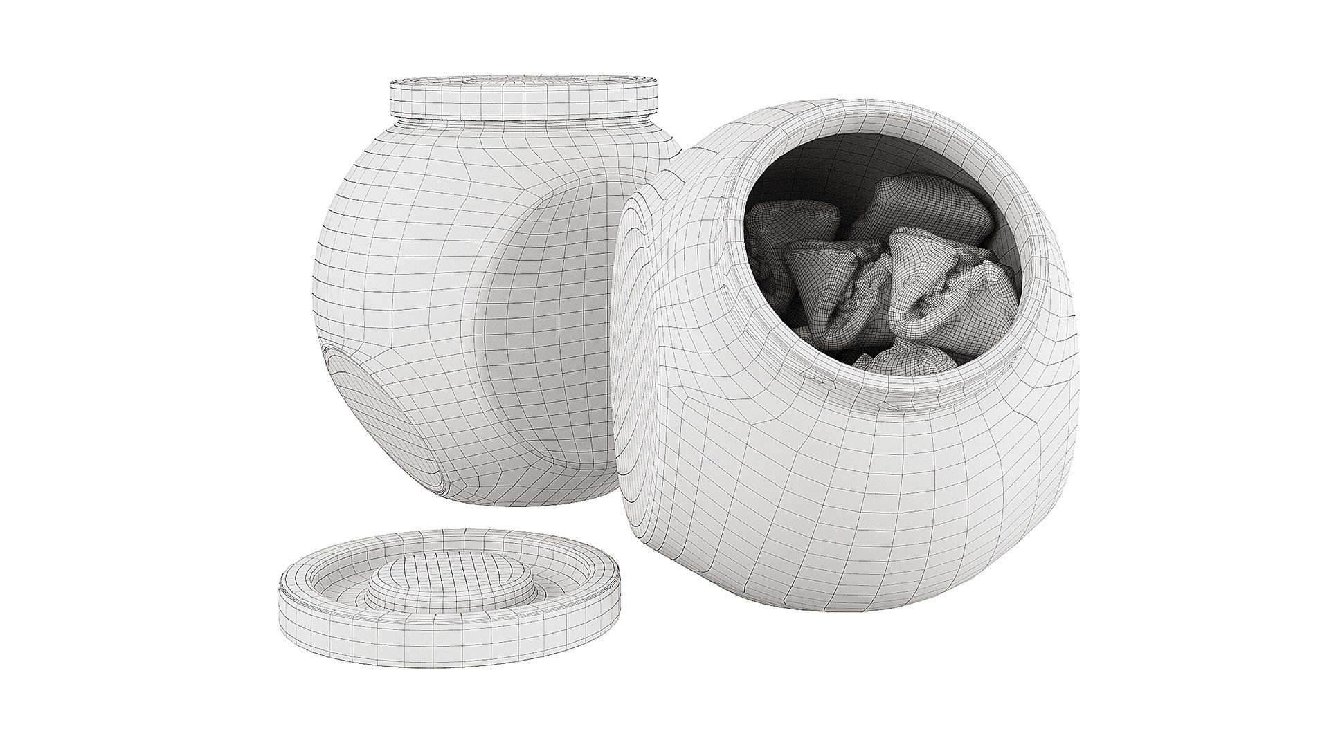 Glass Jar Cookie Model - TurboSquid 1942696