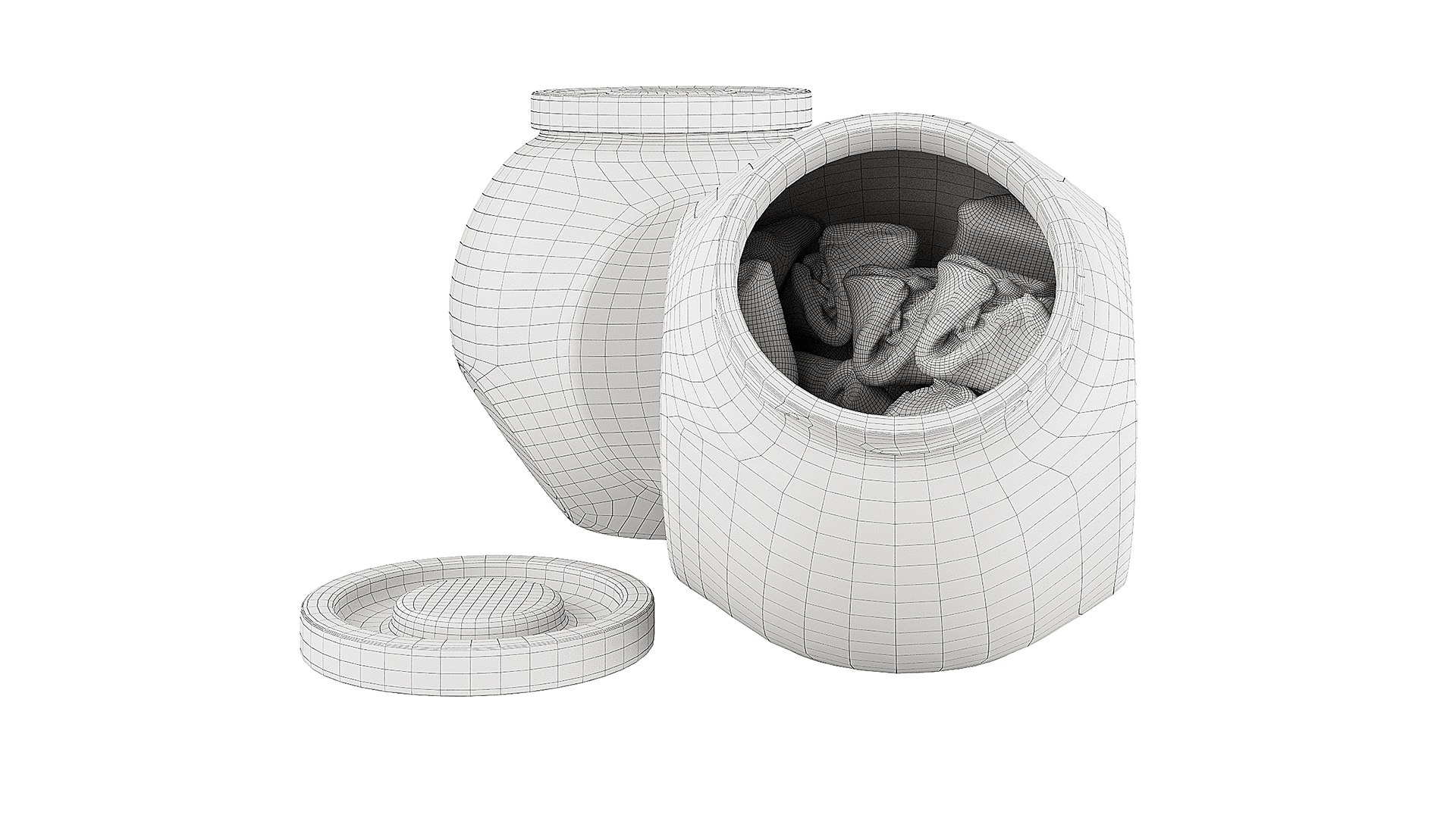 Glass Jar Cookie Model - TurboSquid 1942696