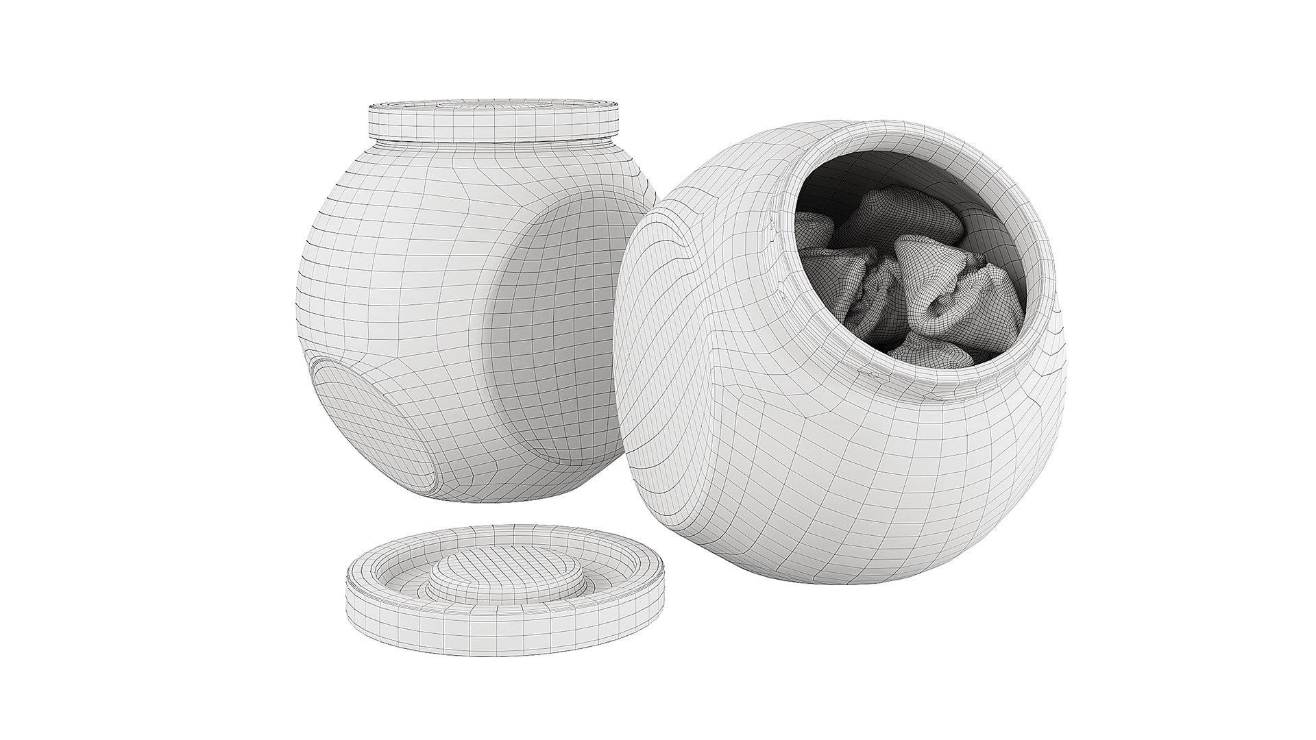 Glass Jar Cookie Model - TurboSquid 1942696