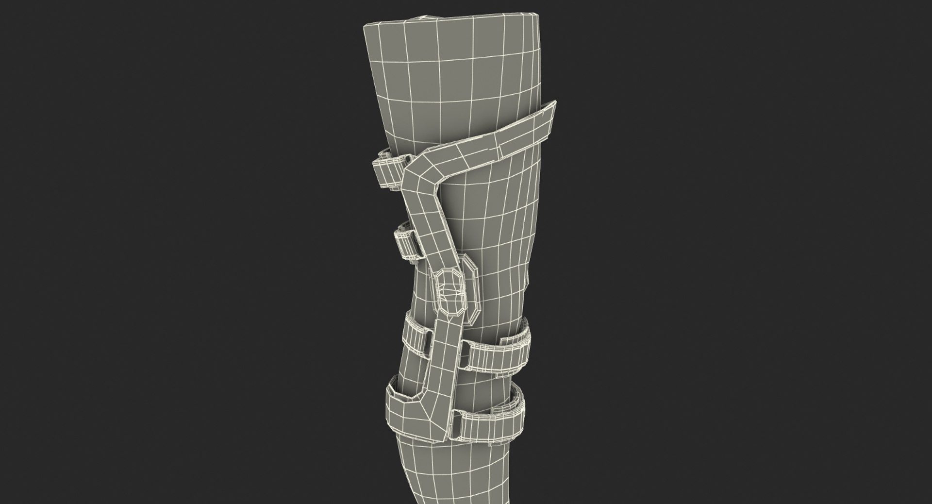 Upright knee brace model - TurboSquid 1314187