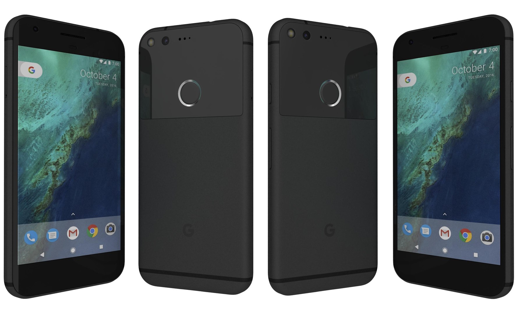 Google Pixel Quite Black 3d Model
