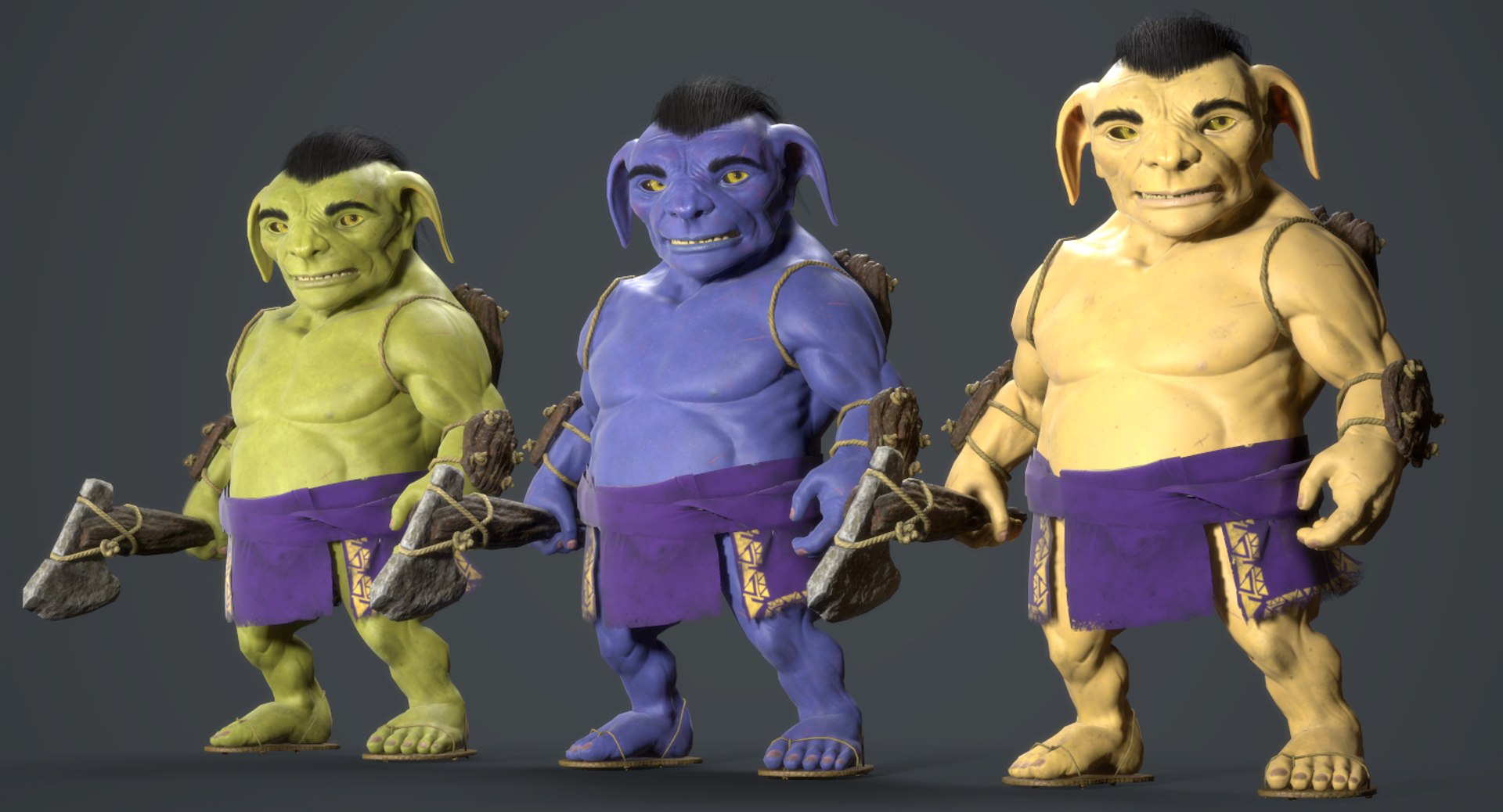3D Tribal Goblin - TurboSquid 1194967