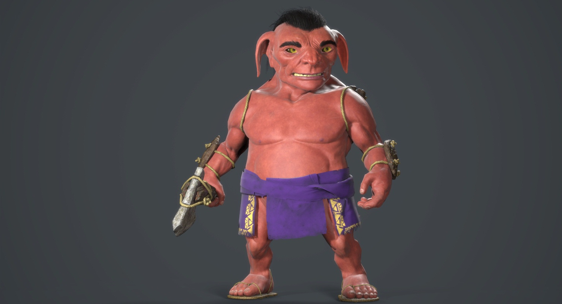 3D Tribal Goblin - TurboSquid 1194967