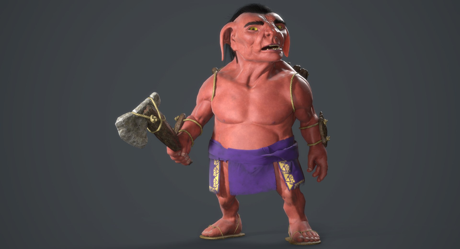 3D Tribal Goblin - TurboSquid 1194967
