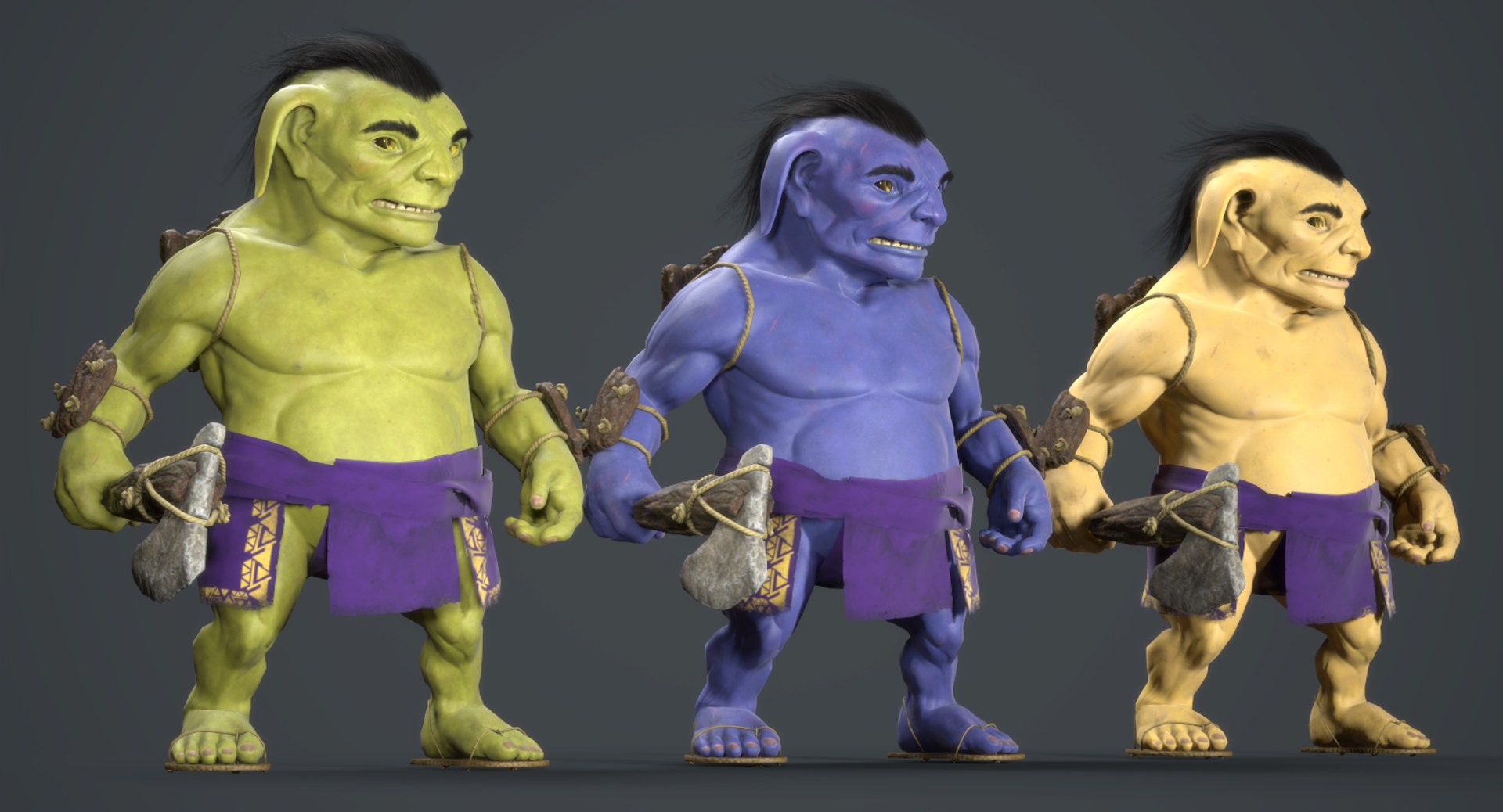 3D Tribal Goblin - TurboSquid 1194967