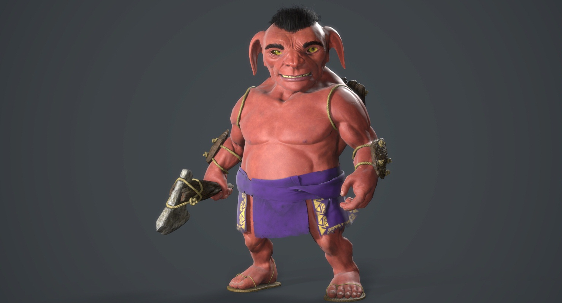 3D Tribal Goblin - TurboSquid 1194967