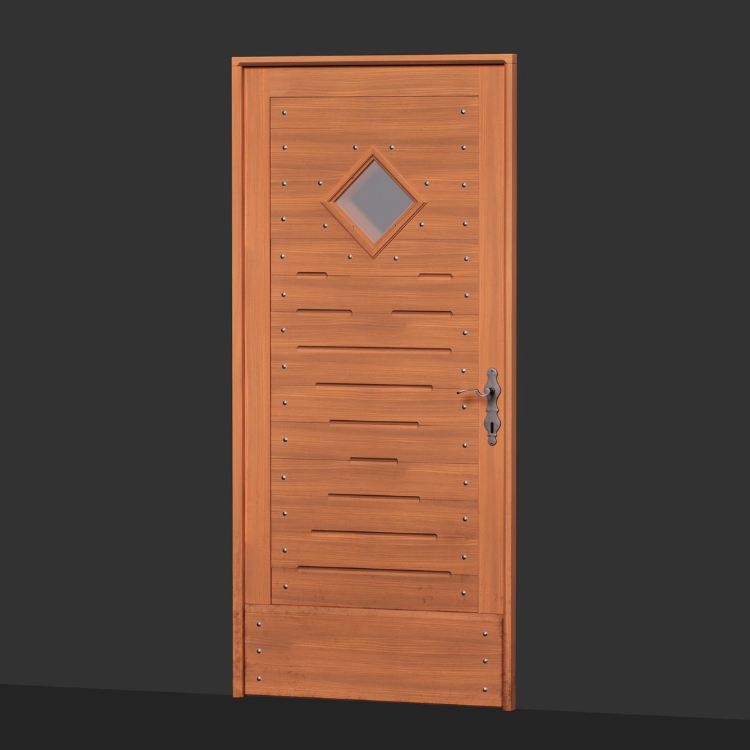 3D Wood Door 3 - TurboSquid 2158781