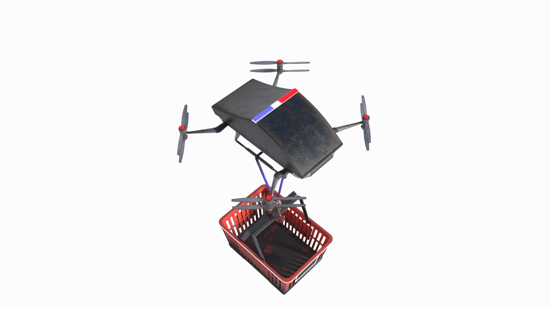 3D Drone Basket Rope Model - TurboSquid 1653949