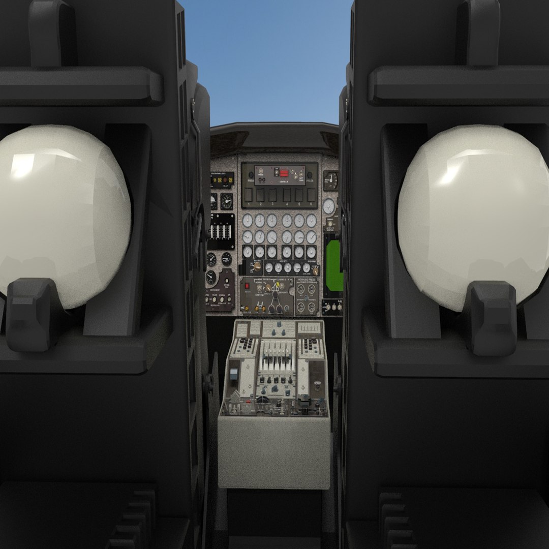 Plane Cockpit 3D Model - TurboSquid 1852559