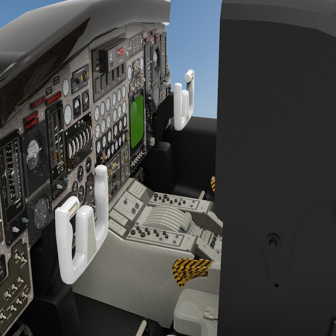Plane Cockpit 3D Model - TurboSquid 1852559
