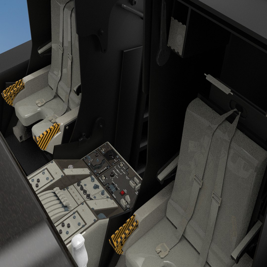 Plane Cockpit 3D Model - TurboSquid 1852559