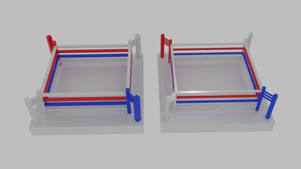 free boxing ring 3d model