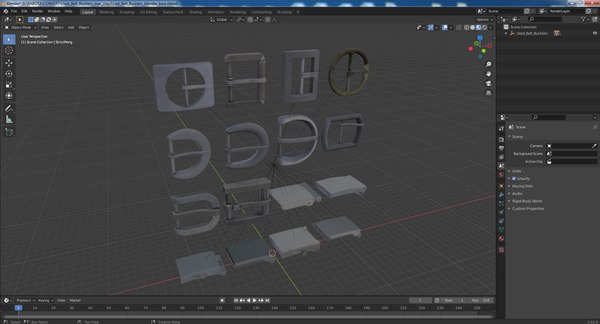 modelo 3d Buckle Belt - TurboSquid 2059846