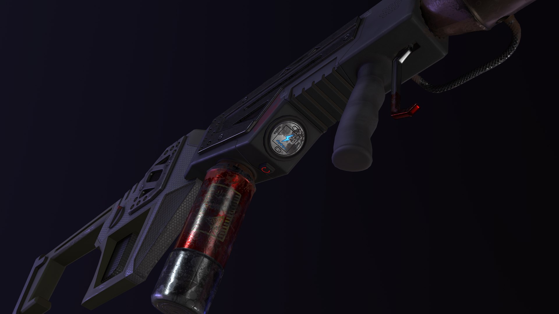 3D Gameready PBR Hand Flamethrower - TurboSquid 1787180