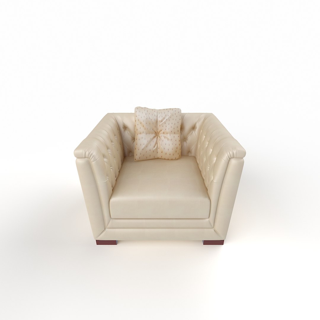 3d Classic Sofa Single Model