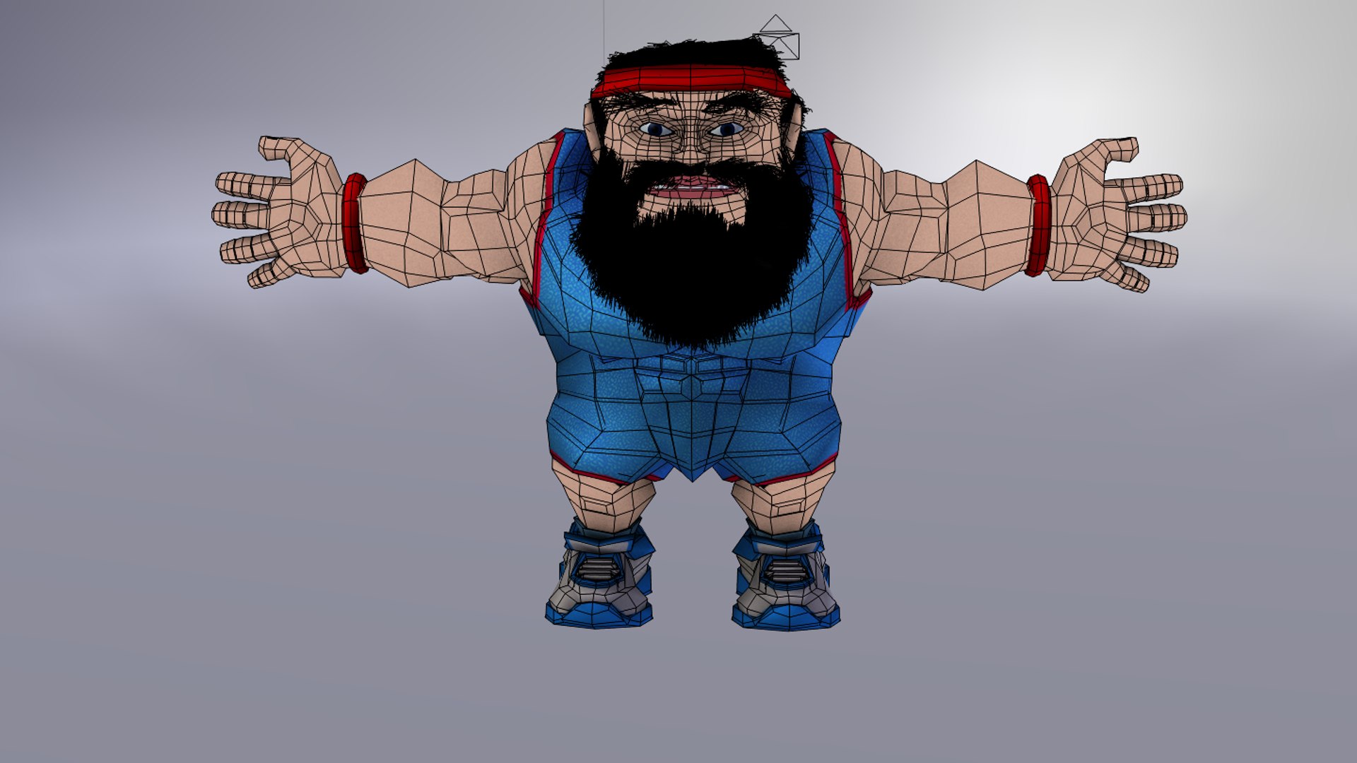 captain shady man 3d max