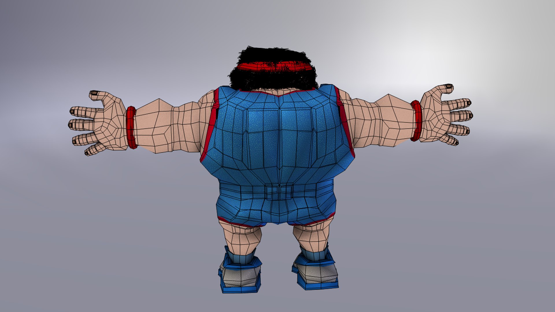 captain shady man 3d max