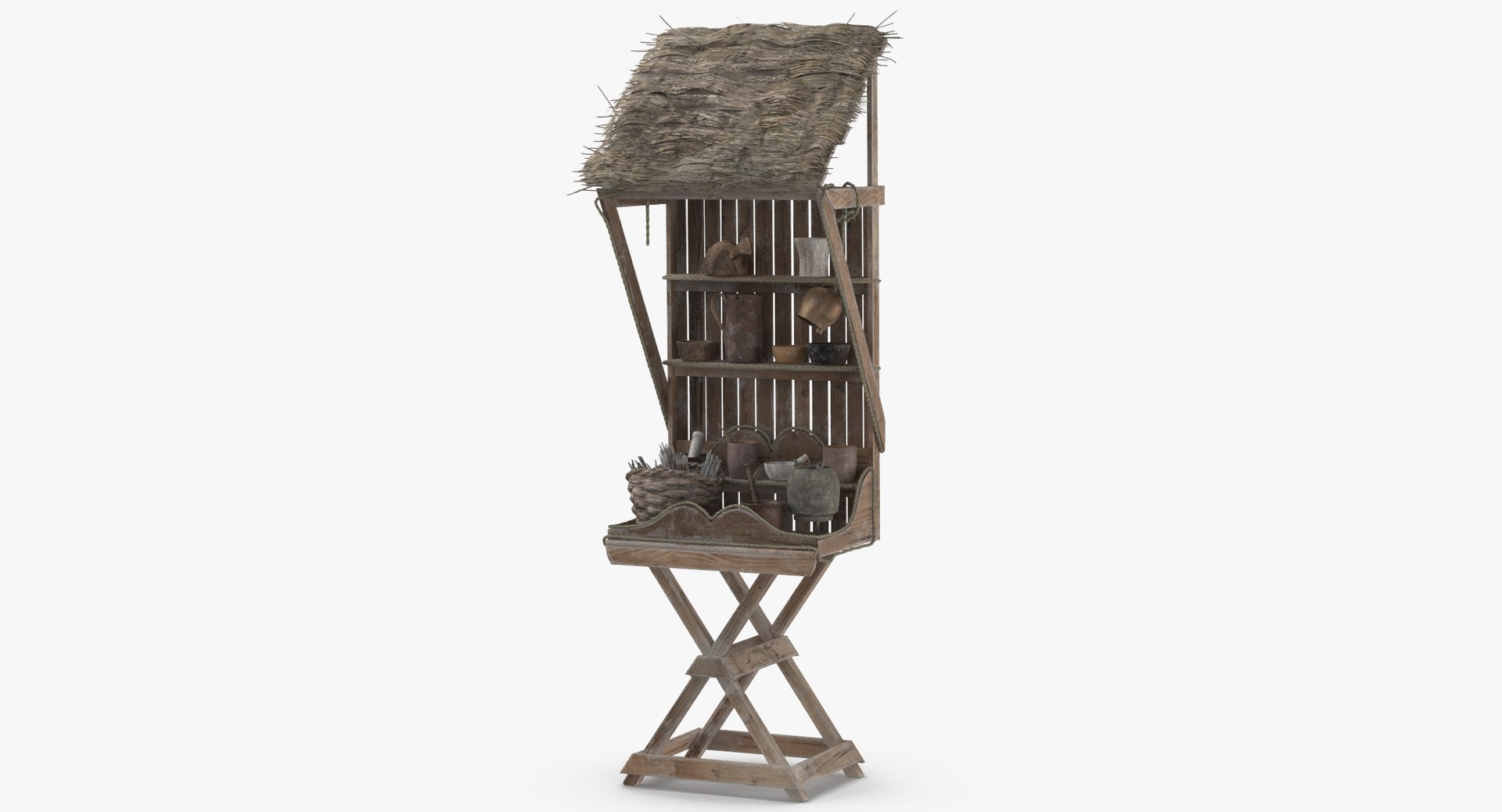 market stalls 3d model