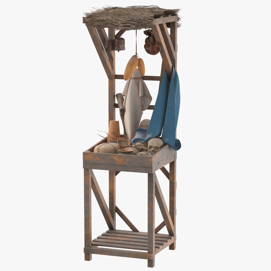 market stalls 3d model