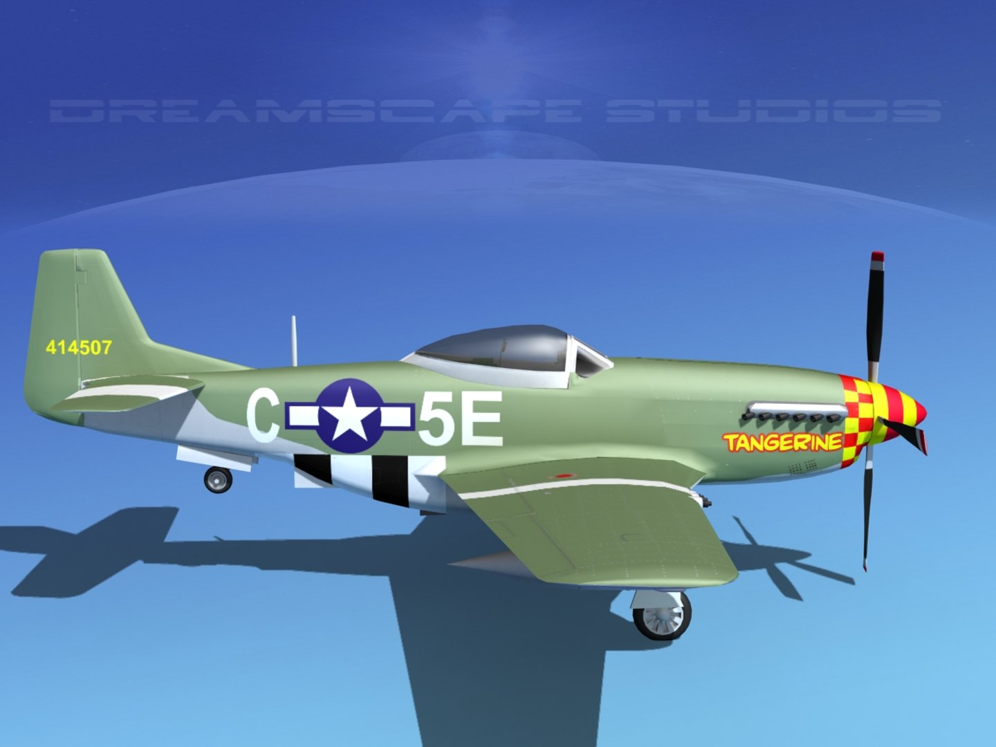 3d Mustang Cockpit P-51d Model