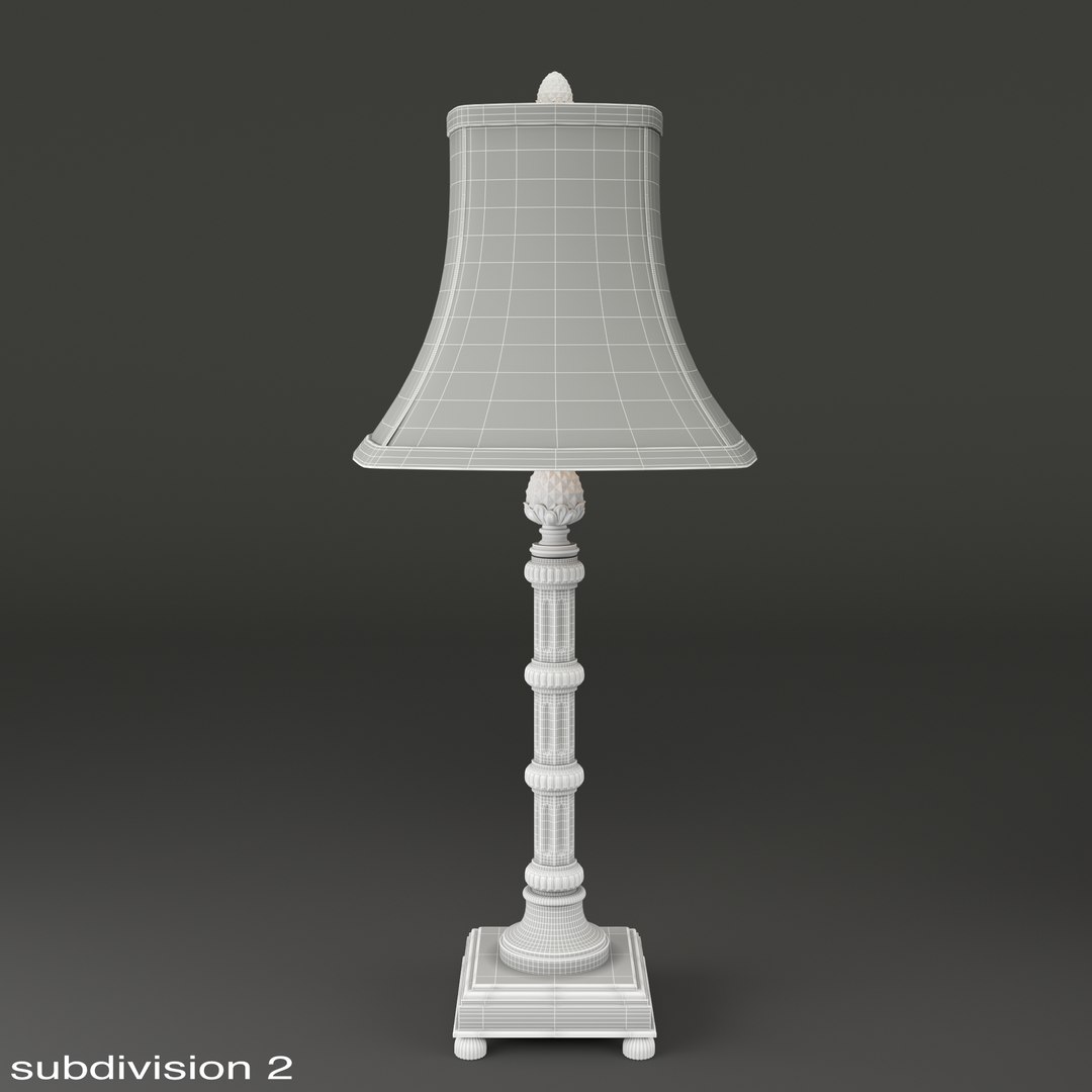 Wildwood Lamps Pineapple Column 3D Model - TurboSquid 1590859