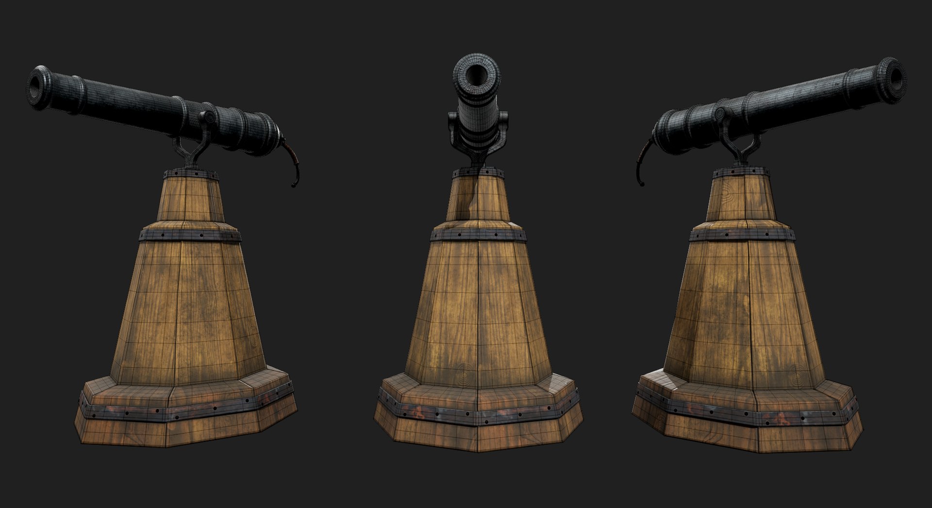 3D Cannon Culverin Model - TurboSquid 1901058