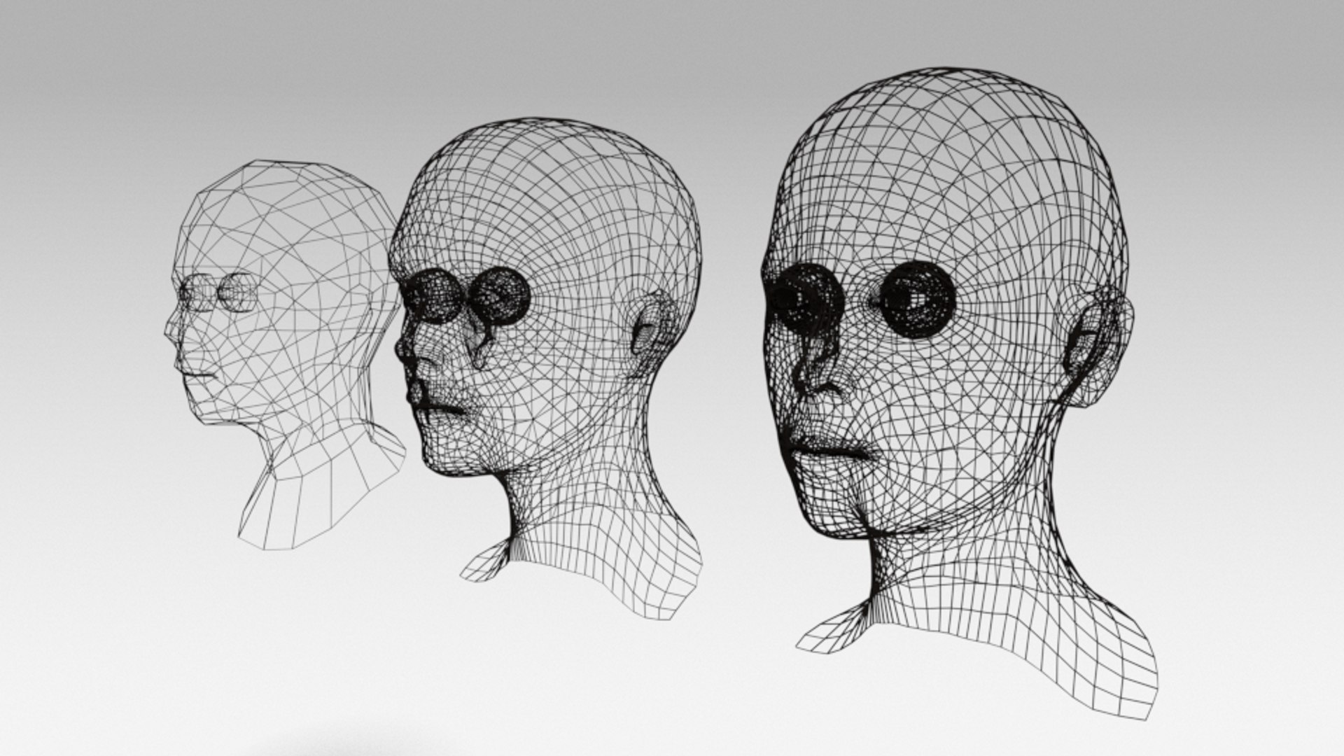 Woman Heads 3D Model - TurboSquid 1499140