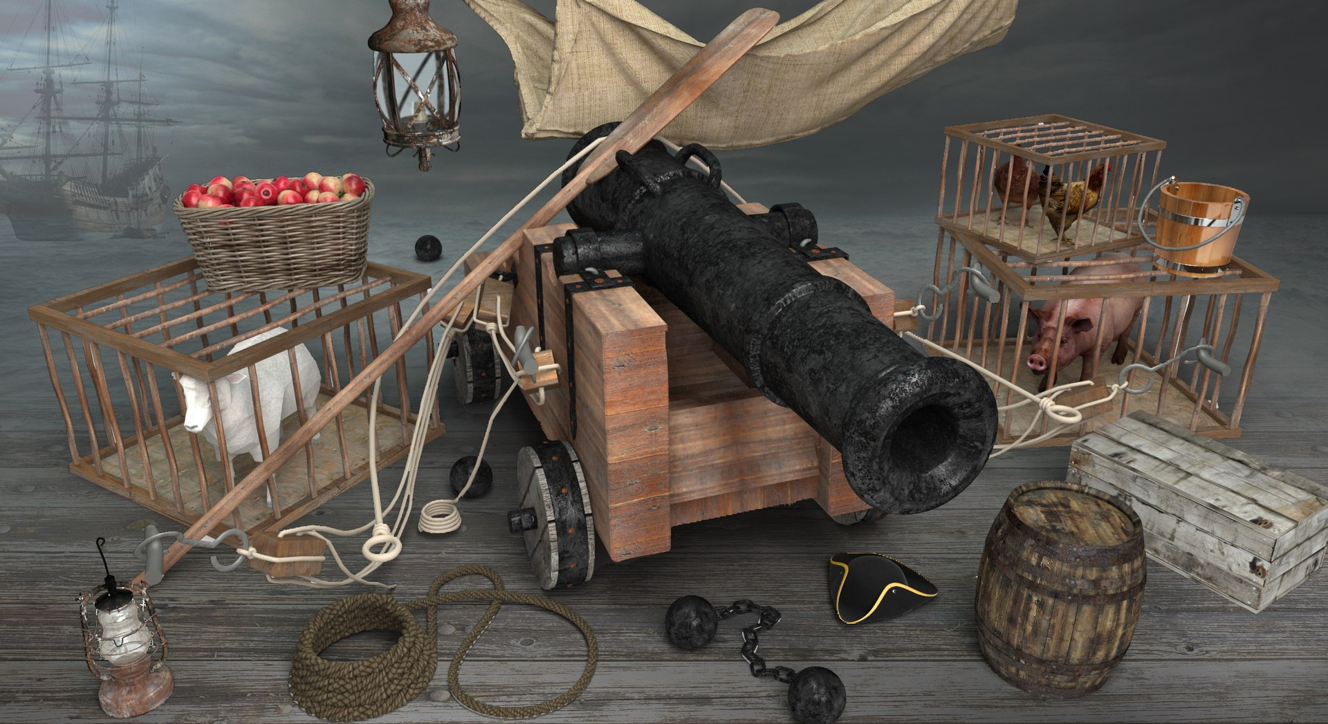 Pirate Props Ship Max
