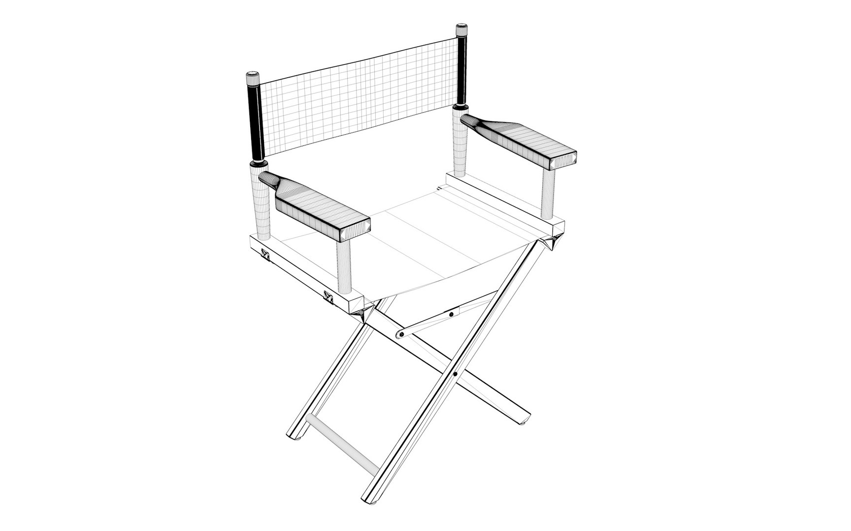 Realistic Director Chair 3D - TurboSquid 1281128