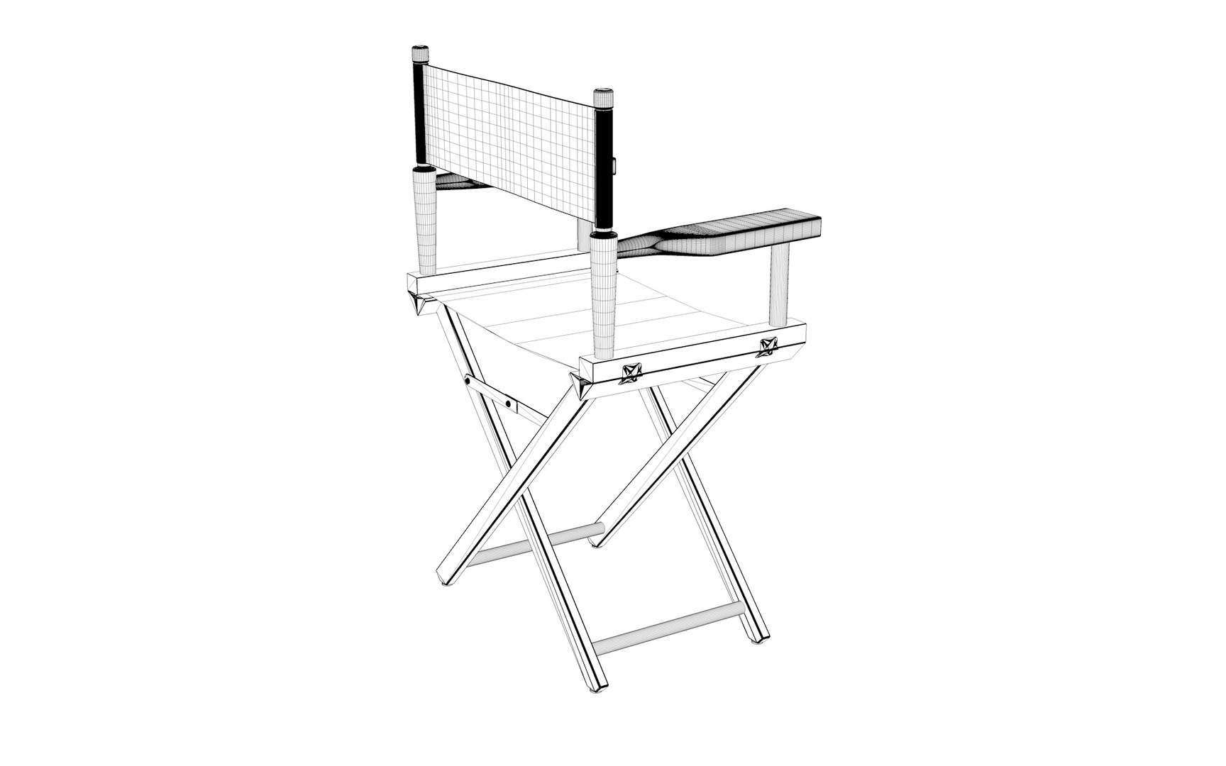 Realistic Director Chair 3D - TurboSquid 1281128