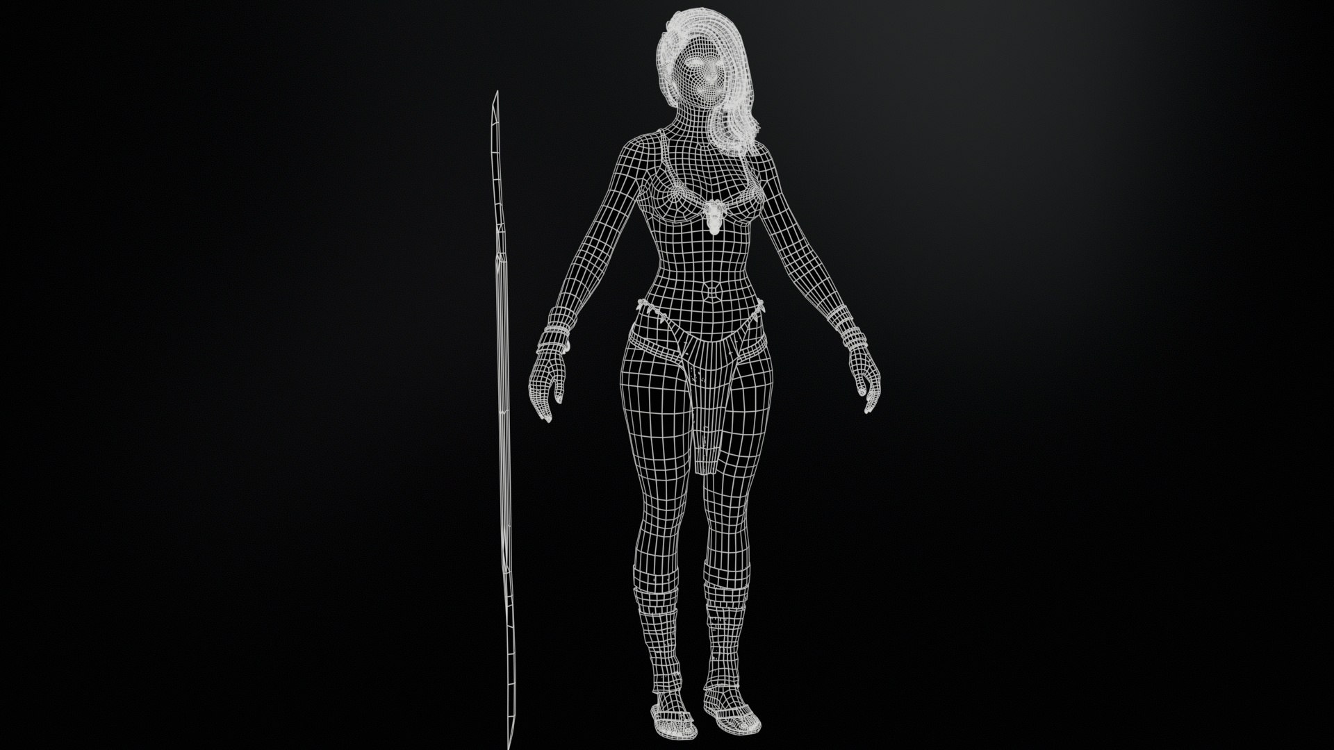 Defender Girl 2 3D - TurboSquid 2102075