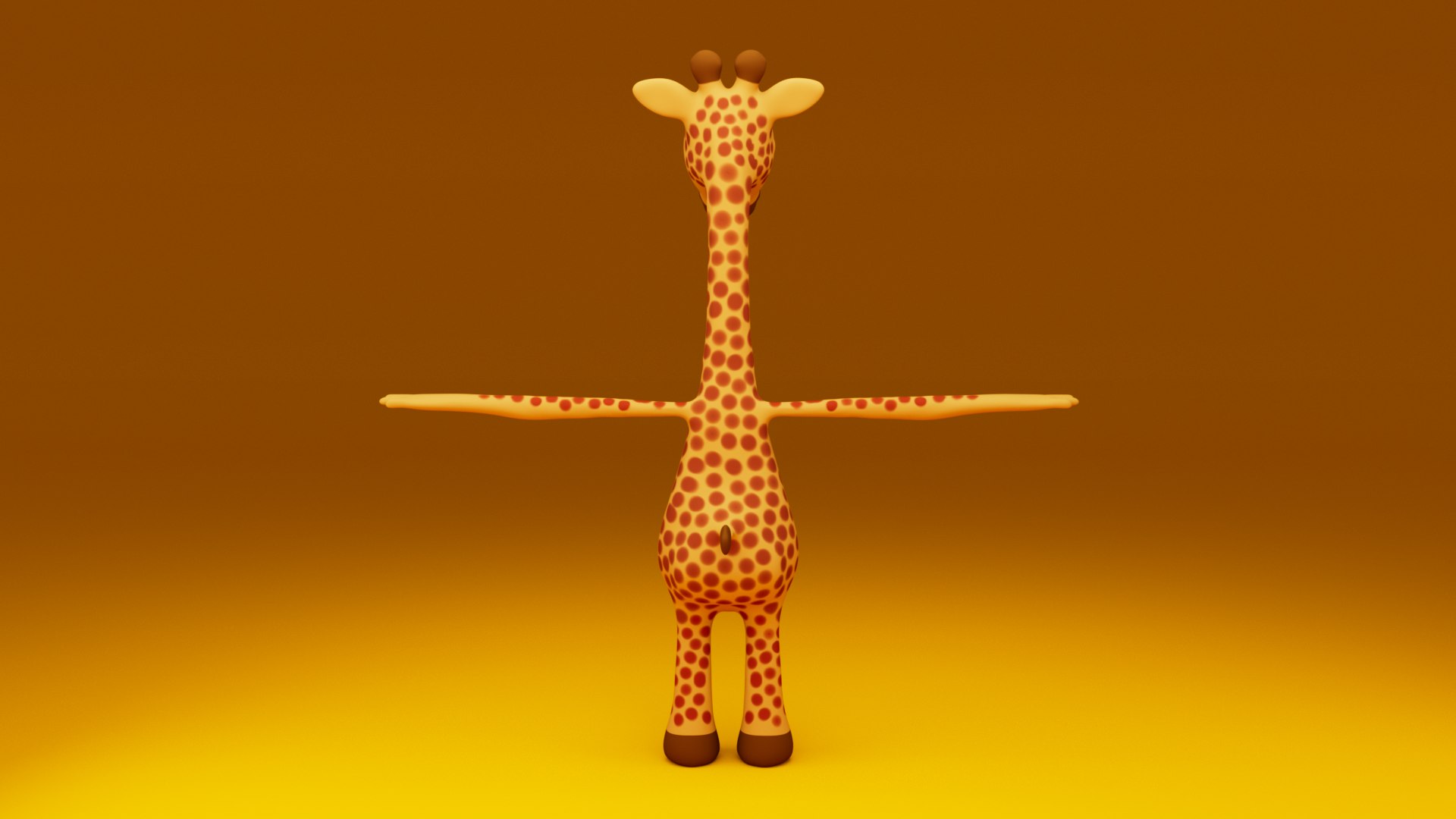 Adorable Stylized Cartoon Giraffe 3D Model 3D Model - TurboSquid 2200598