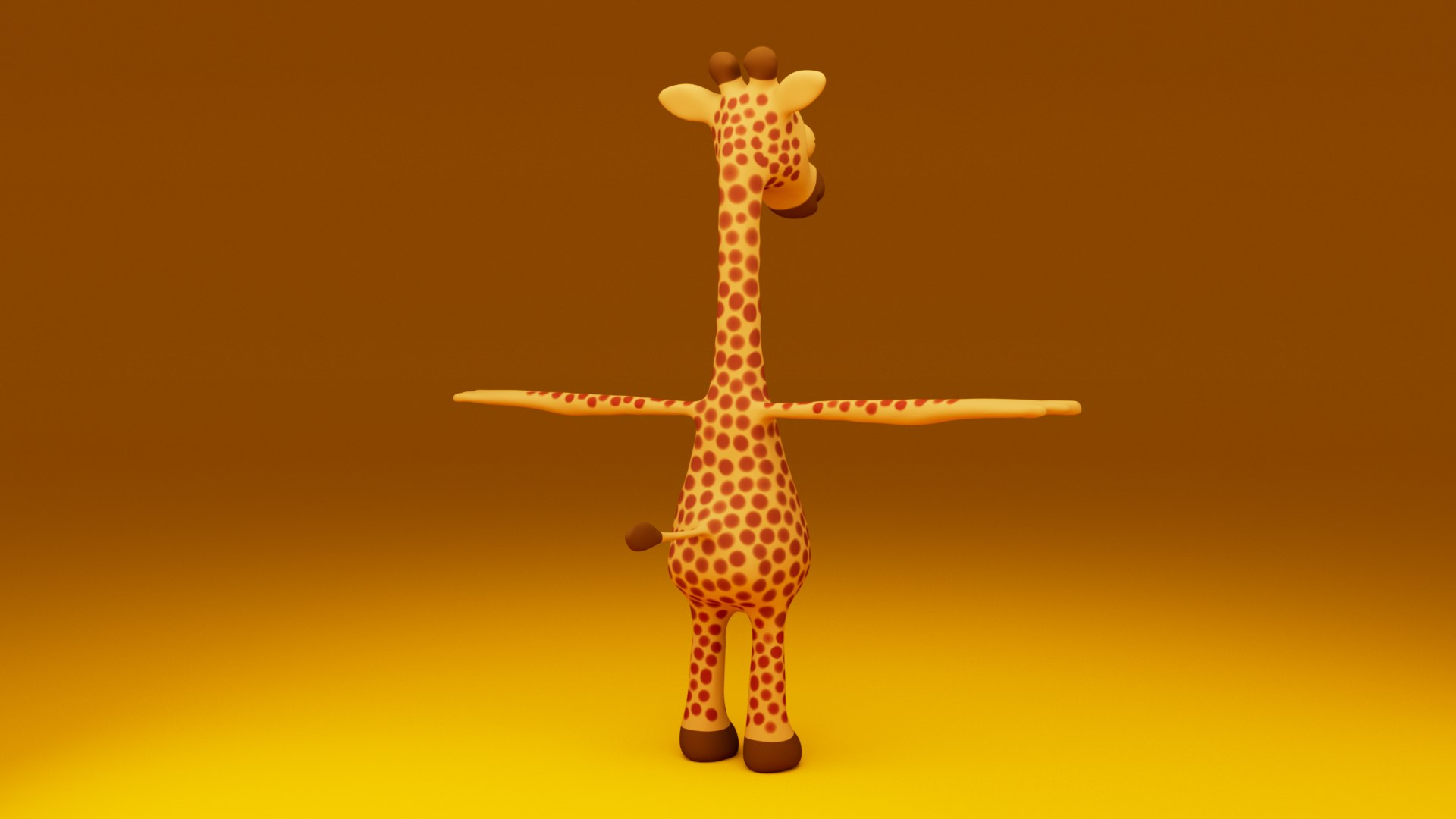 Adorable Stylized Cartoon Giraffe 3D Model 3D Model - TurboSquid 2200598