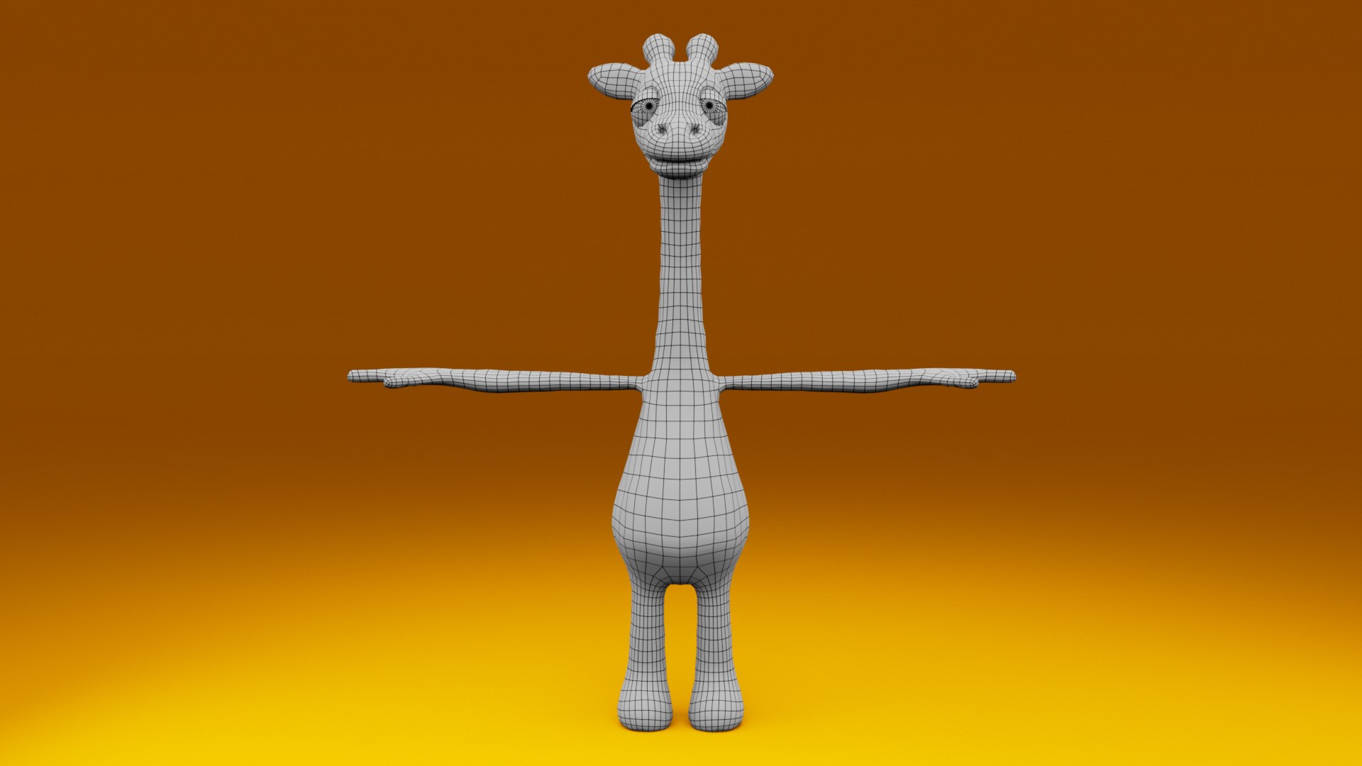 Adorable Stylized Cartoon Giraffe 3D Model 3D Model - TurboSquid 2200598