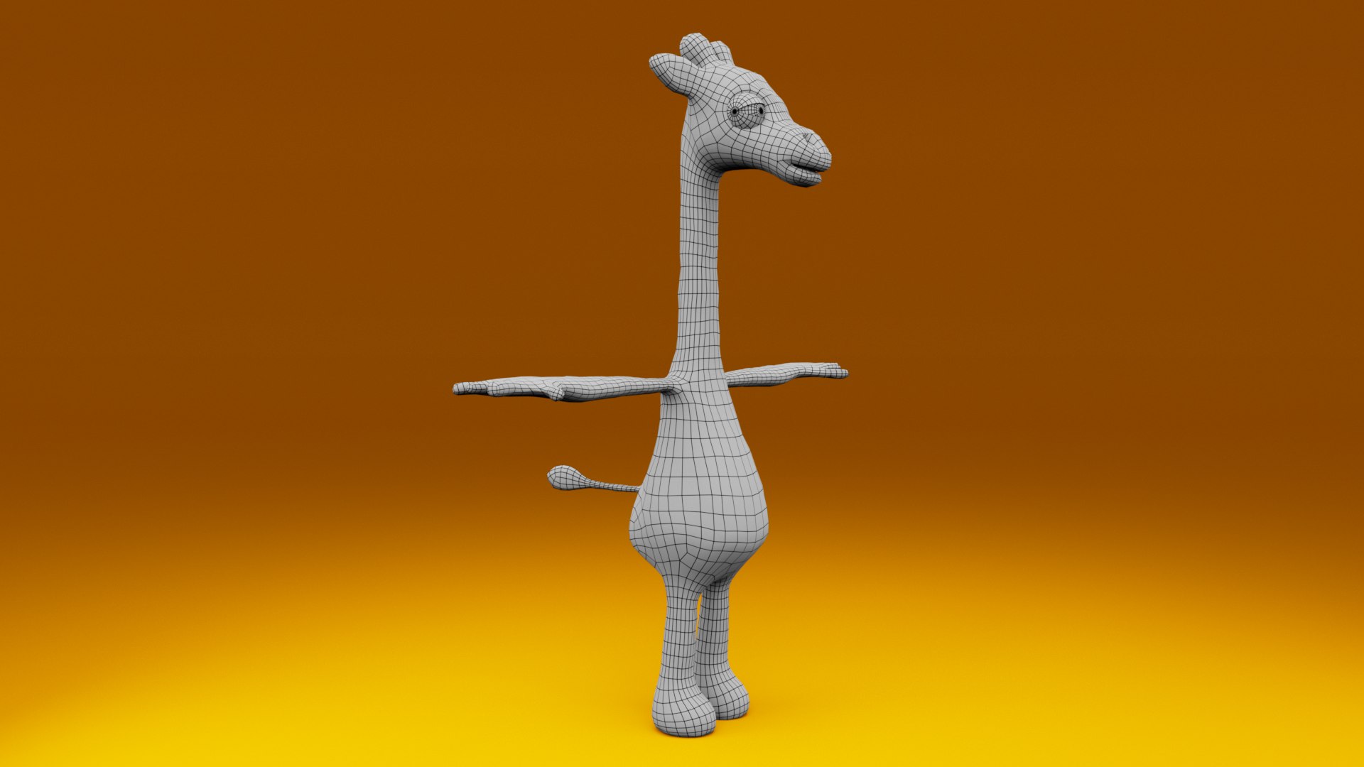 Adorable Stylized Cartoon Giraffe 3D Model 3D Model - TurboSquid 2200598