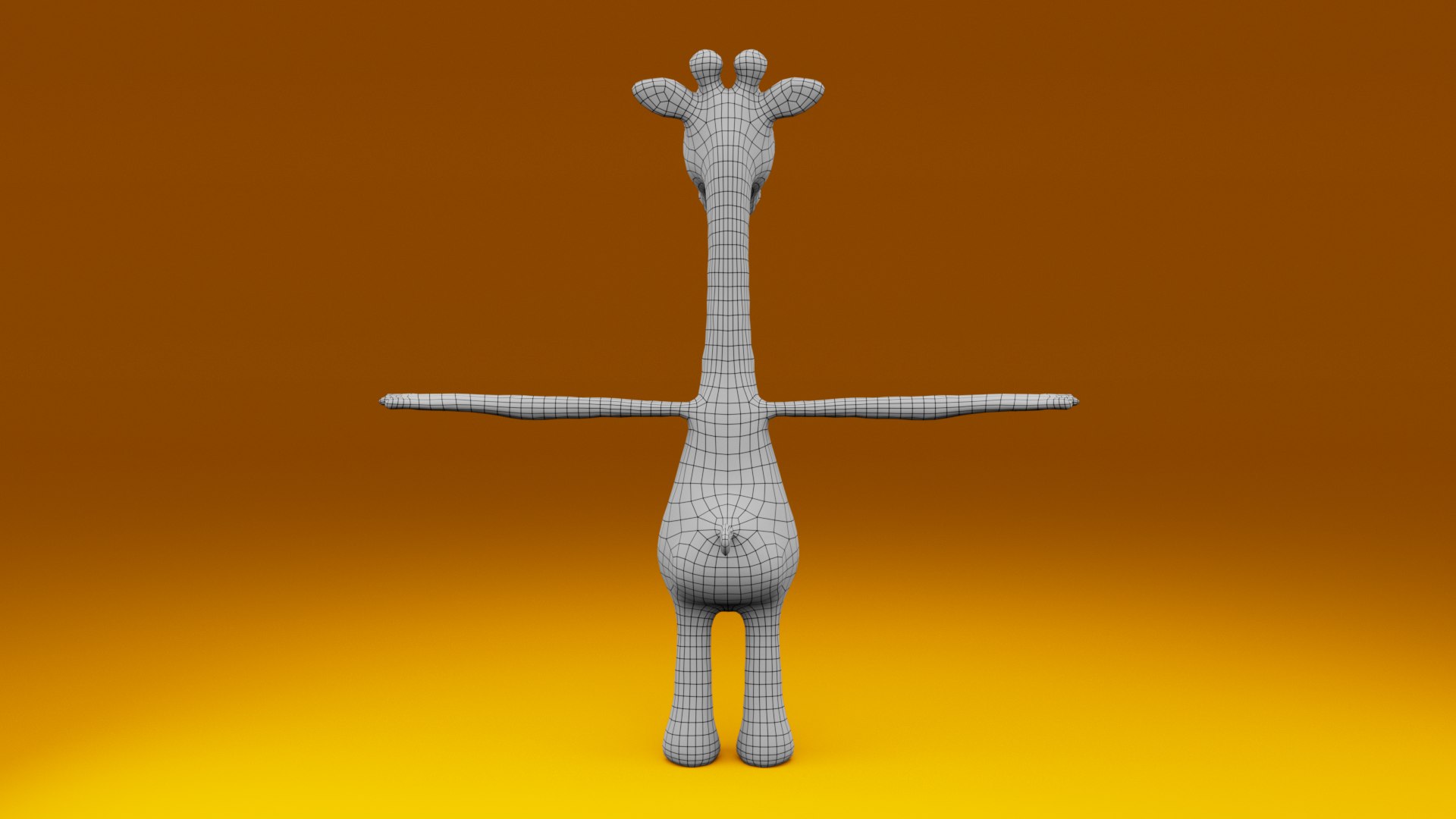 Adorable Stylized Cartoon Giraffe 3D Model 3D Model - TurboSquid 2200598