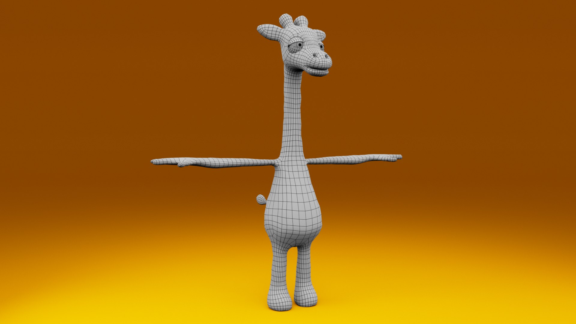 Adorable Stylized Cartoon Giraffe 3D Model 3D Model - TurboSquid 2200598