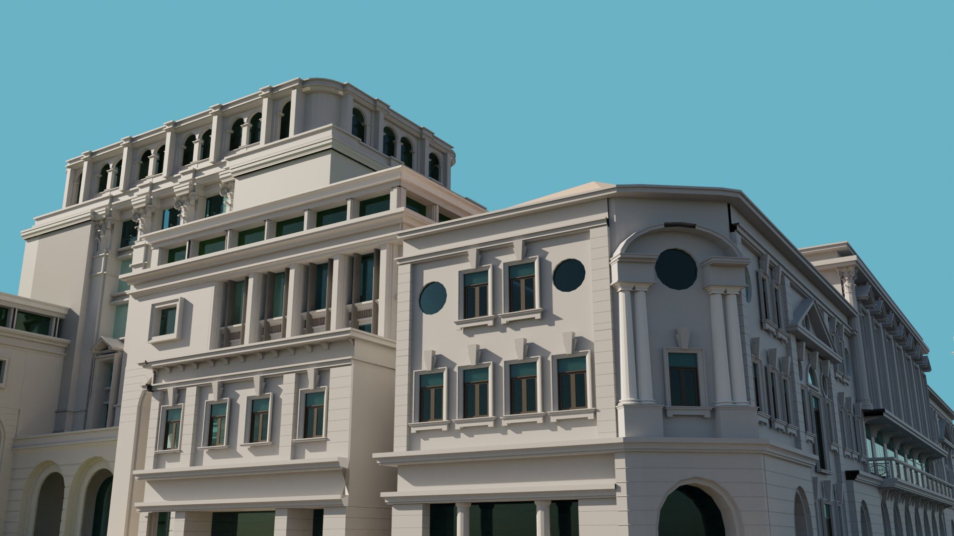 Colonial Architectural Complex 3D Model - TurboSquid 2037511