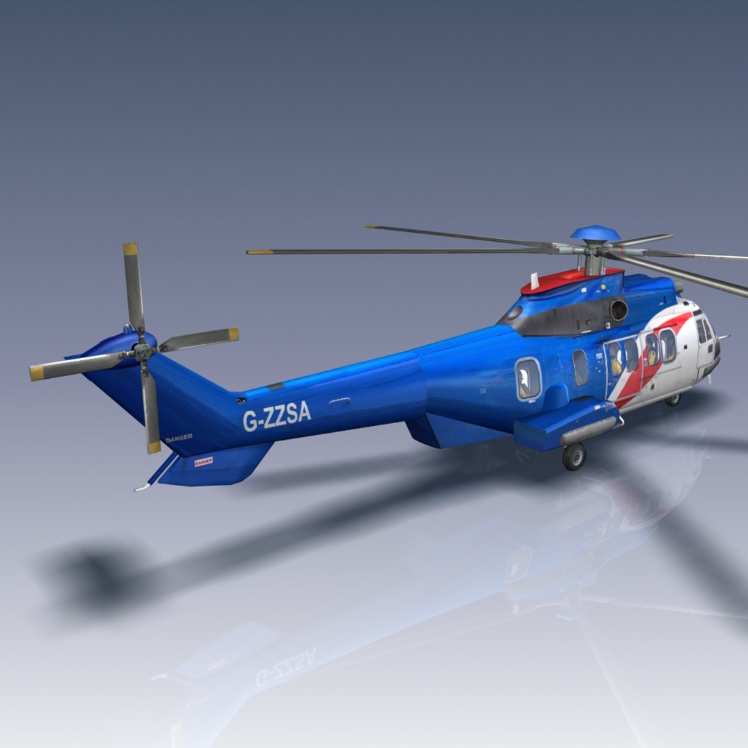 3d Model Eurocopter Ec 225