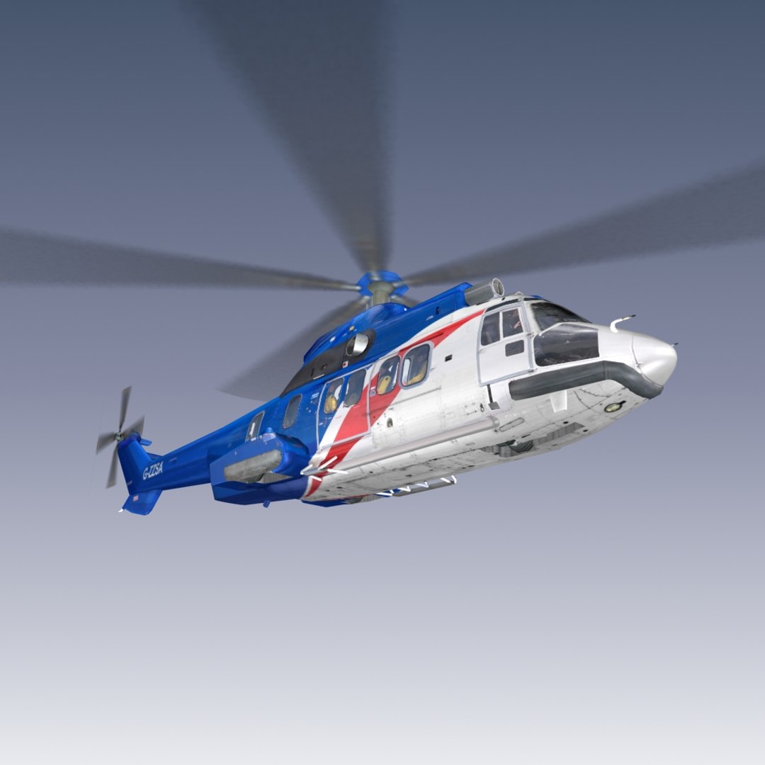 3d Model Eurocopter Ec 225