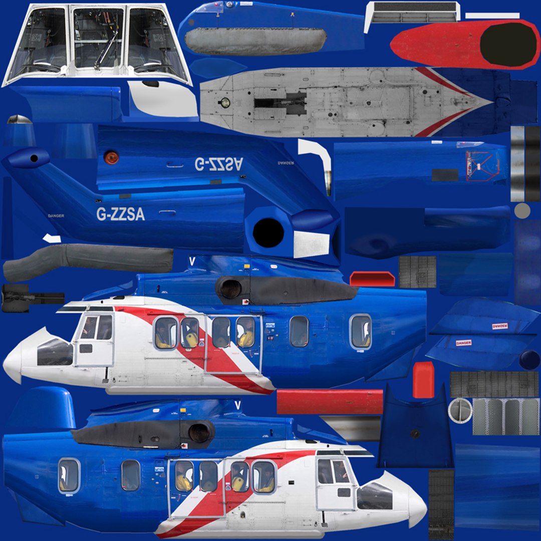 3d Model Eurocopter Ec 225