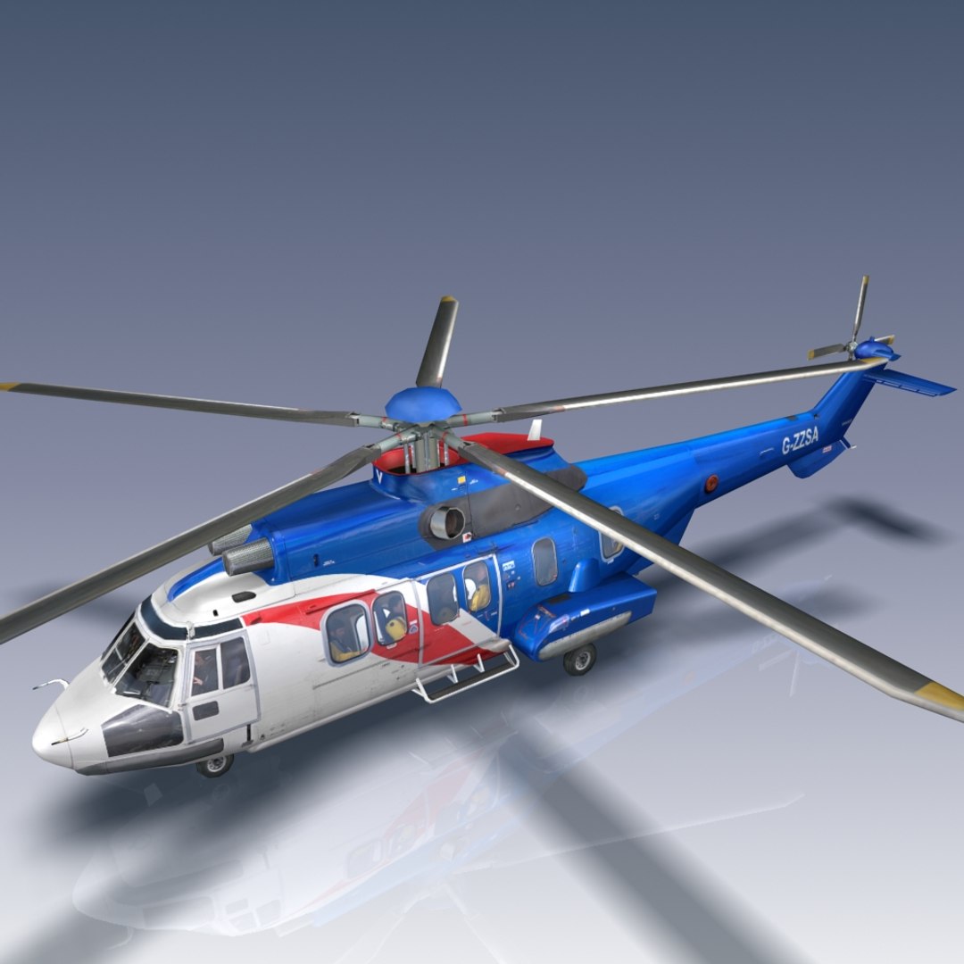 3d Model Eurocopter Ec 225