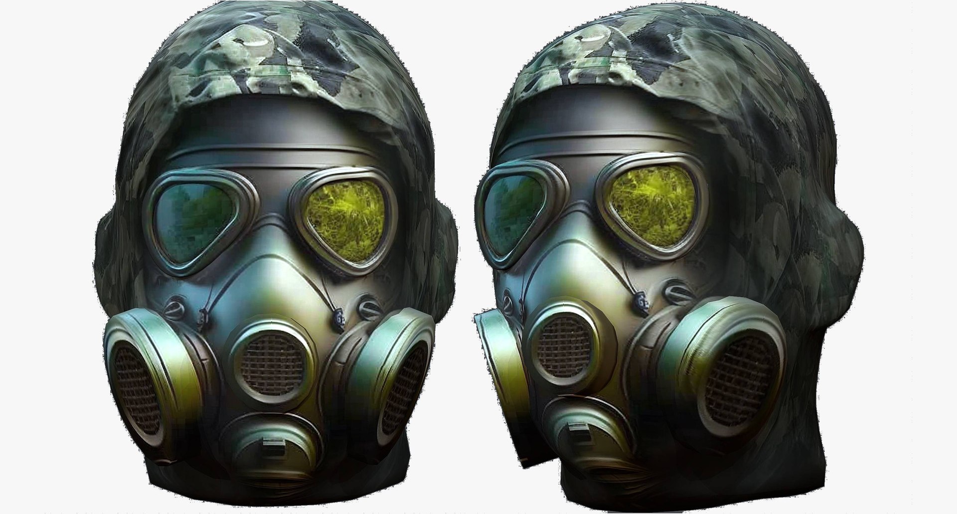3D Gas mask helmet scifi futuristic protection safety 3D model ...