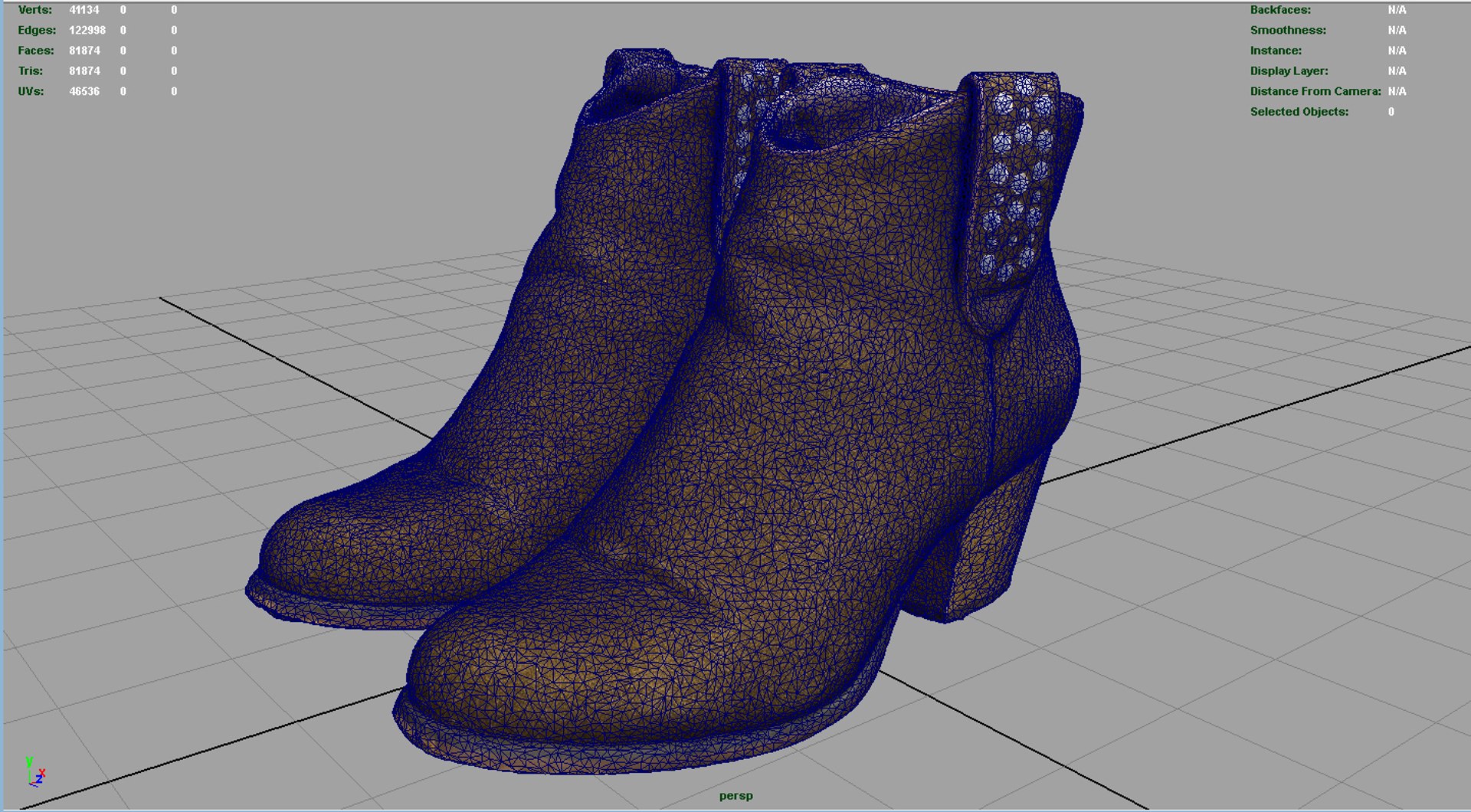 hd boots 3d model