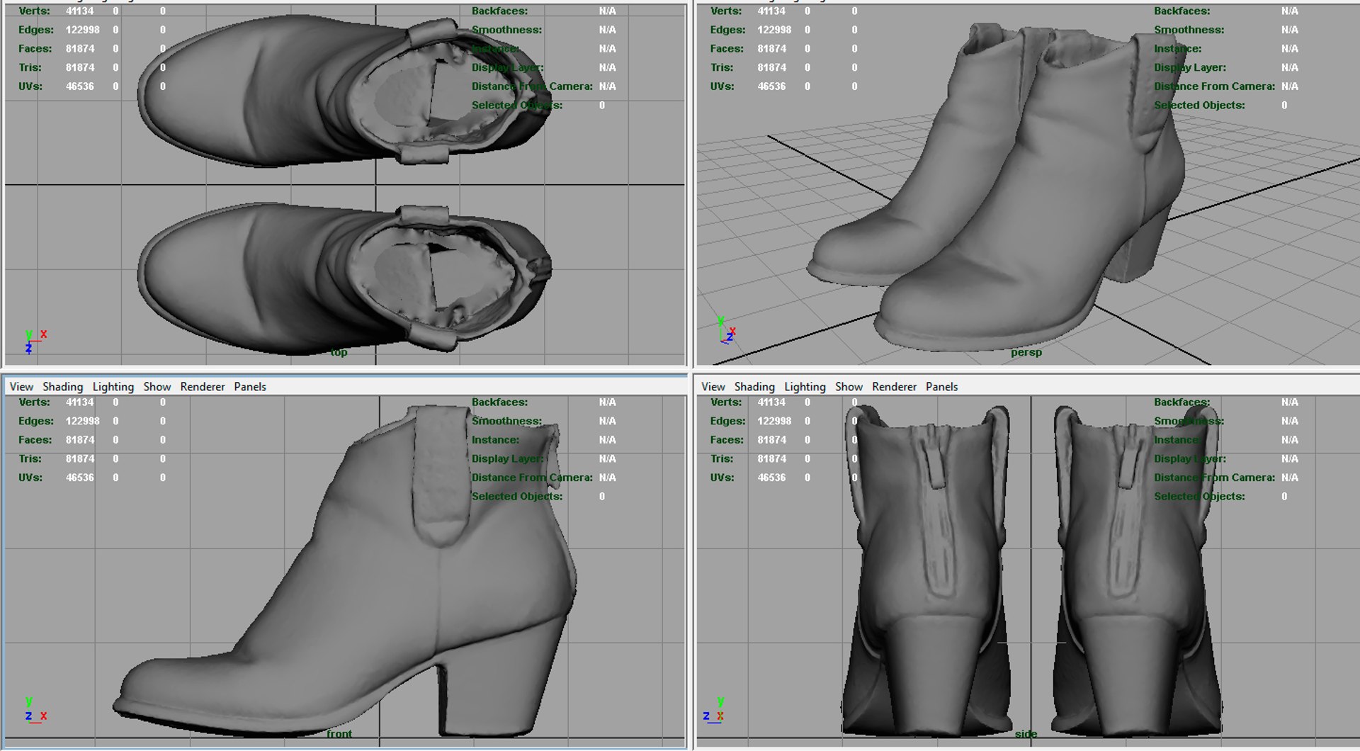 hd boots 3d model