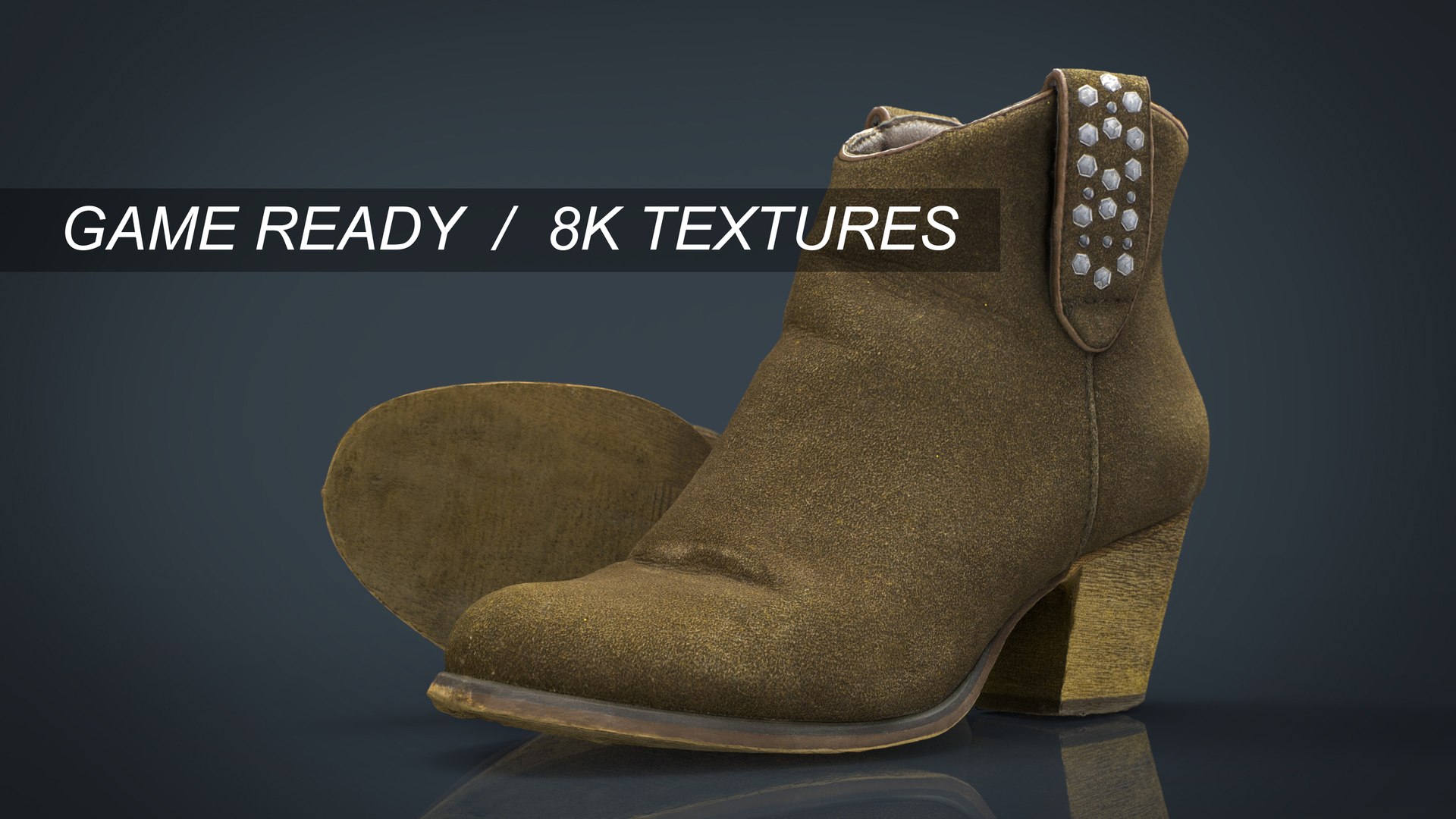 hd boots 3d model