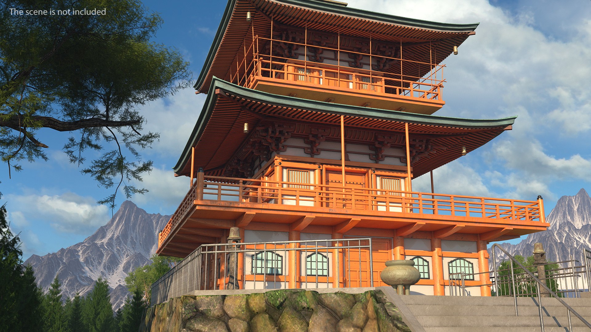 Traditional Japanese Temple Japan 3D Model - TurboSquid 1571988