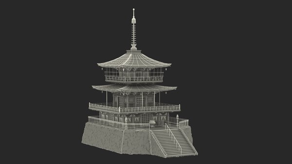 Traditional japanese temple japan 3D model - TurboSquid 1571988